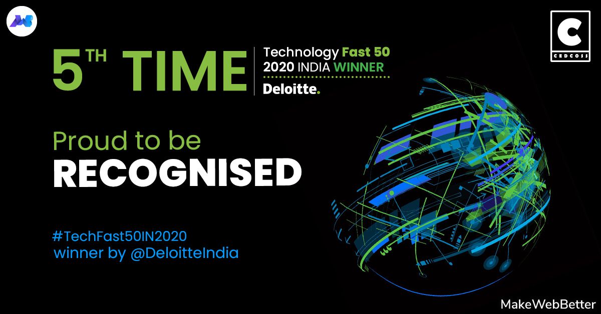 MakeWebBetter Ranked 28th in Deloitte Technology Fast 50 India 2020