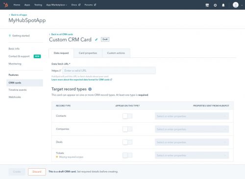 Integrate 3rd Party Data In HubSpot With CRM Card Integration